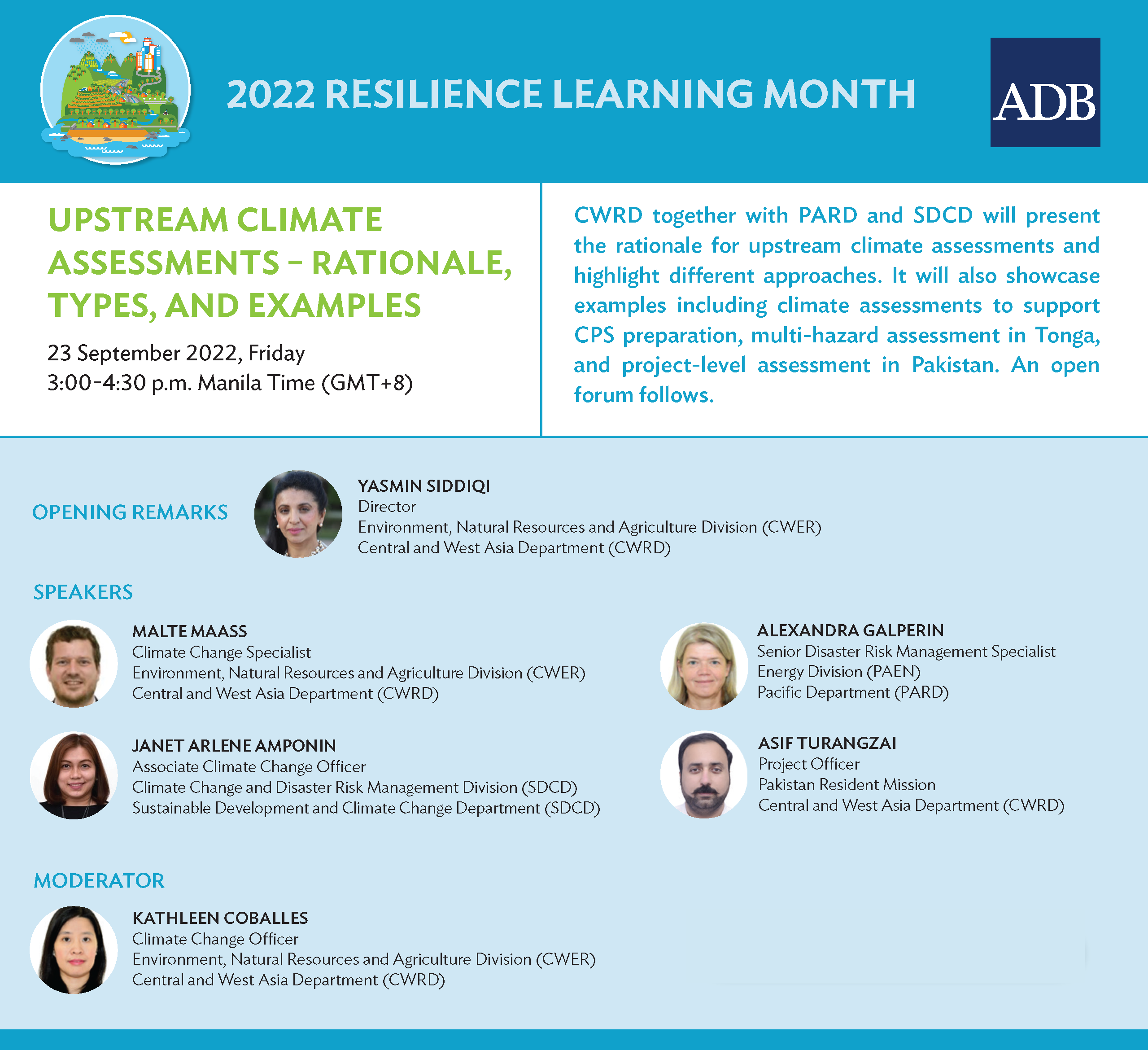 Upstream Climate Assessments – Rationale, Types, and Examples | ADB ...